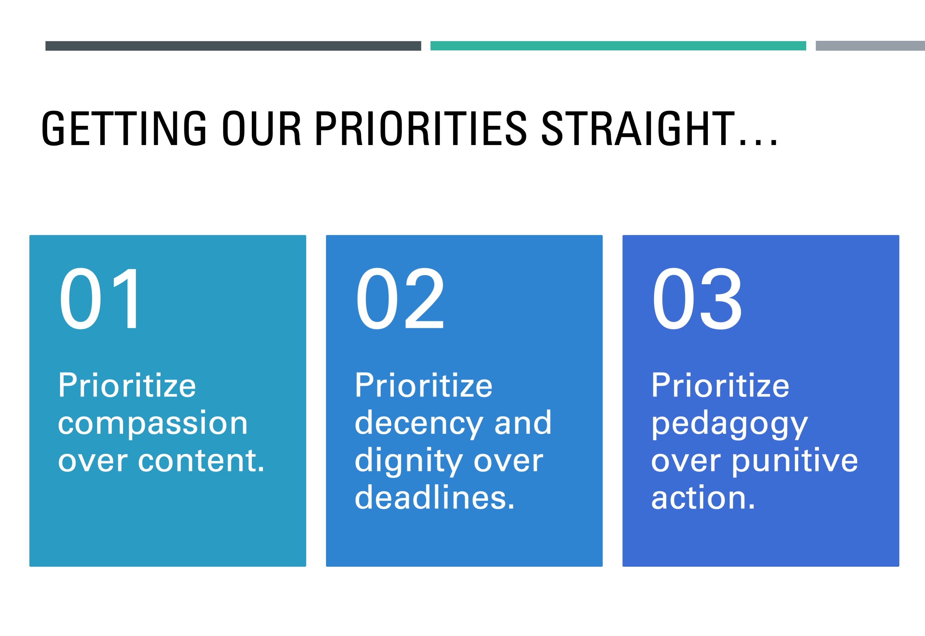 Back to School with Integrity: Getting our Priorities Straight ...