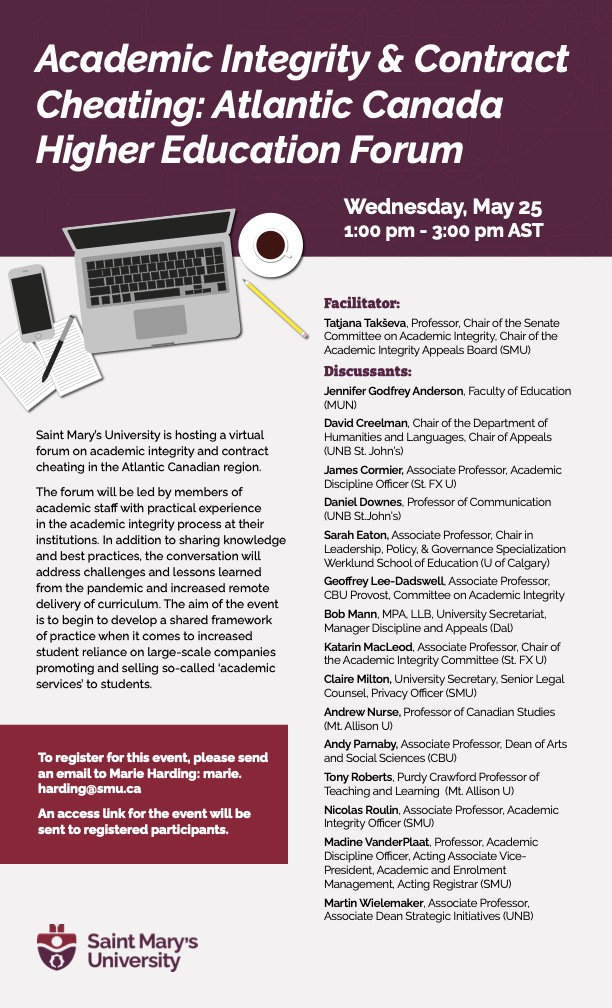 Academic Integrity & Contract Cheating: Atlantic Canada Higher ...